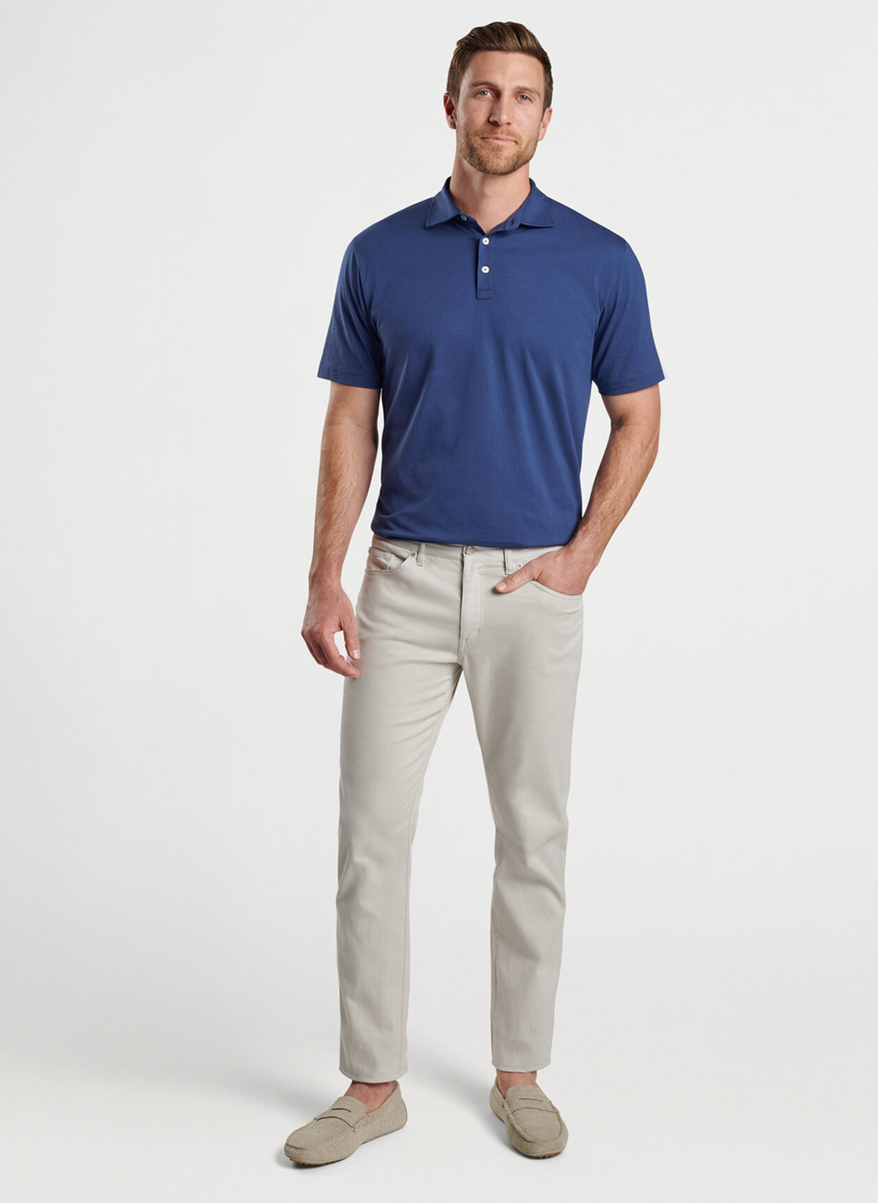 Crown Comfort Cotton SS Polo | Men's Polos | Peter Millar