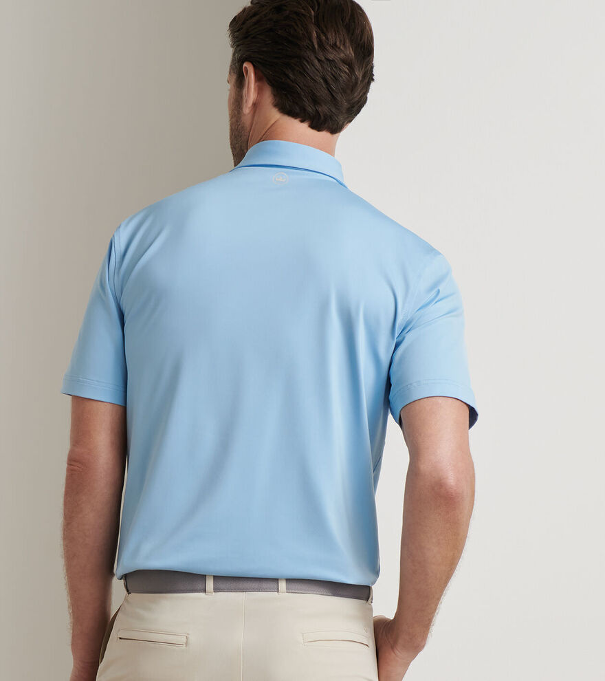 Solid Performance Jersey Polo (Sean Self-Collar) | Men's Polo Shirts ...