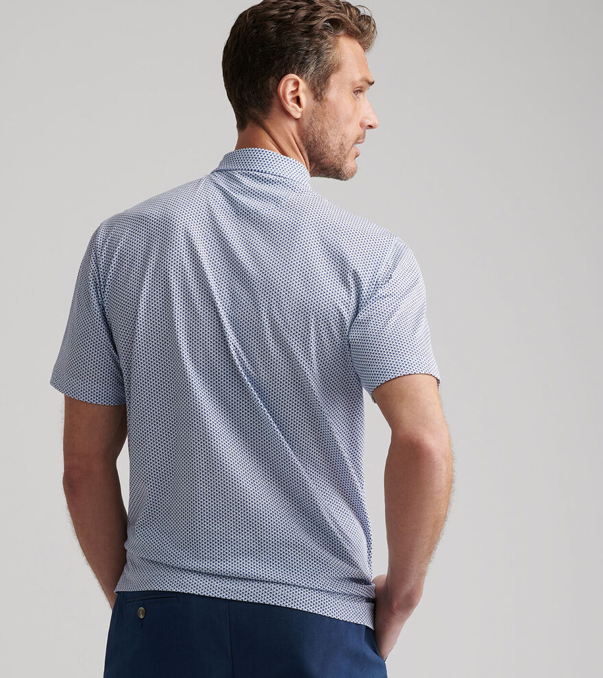 Marlin Print Crown Comfort Cotton Polo | Men's Polos | Peter Millar