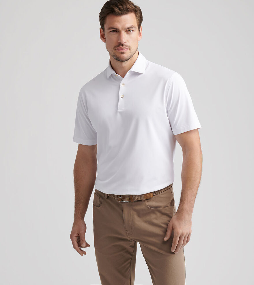 Solid Stretch Mesh Polo | Men's Polo Shirts | Peter Millar
