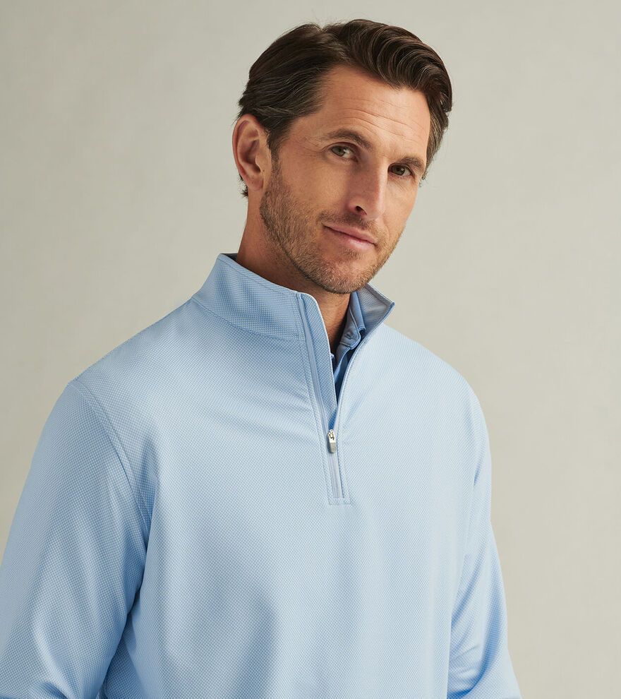 Perth Birdseye Performance Quarter-Zip | Men's Pullovers | Peter Millar
