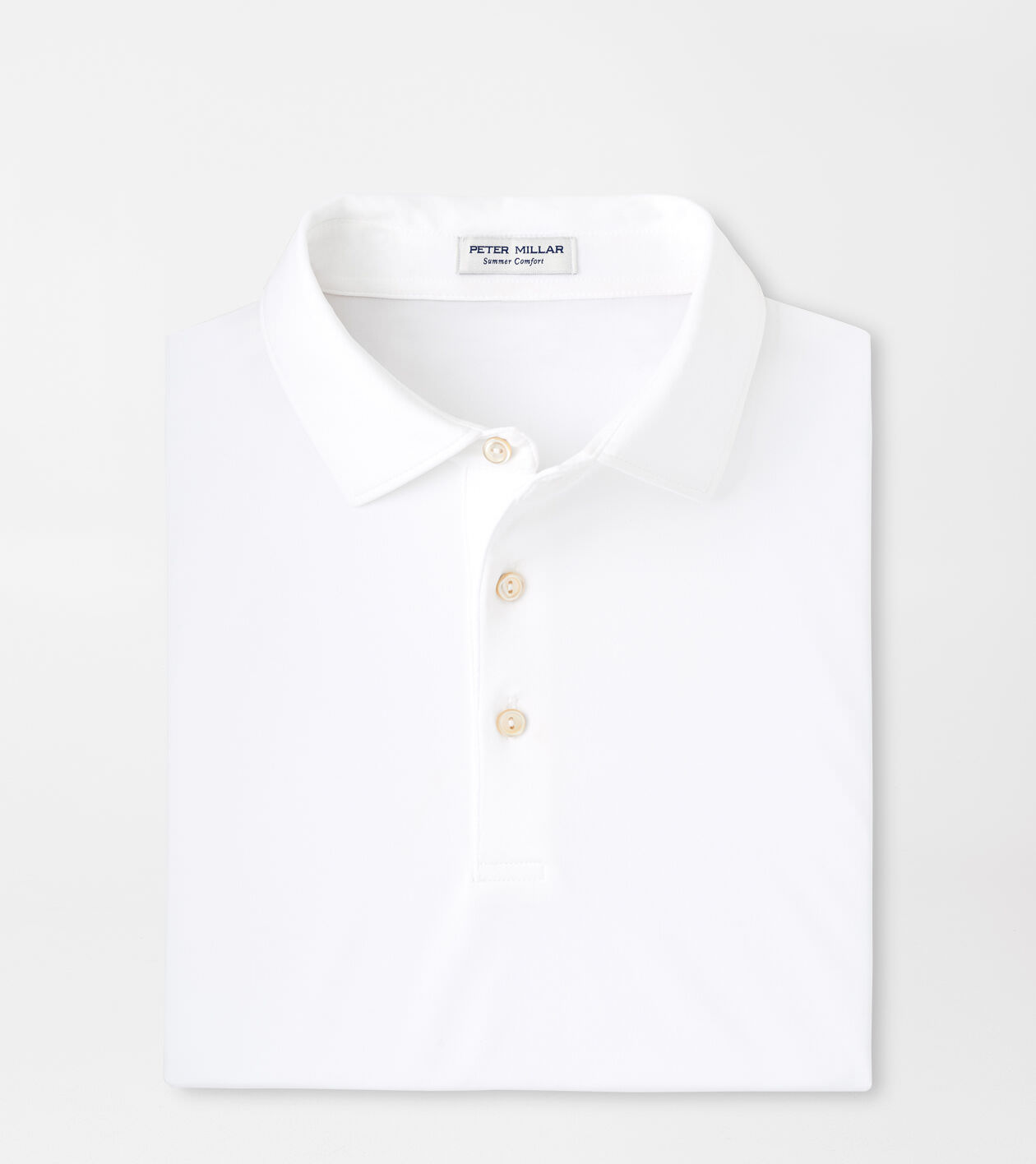 Solid Performance Jersey Polo (Sean Self-Collar) | Men's Polo Shirts ...