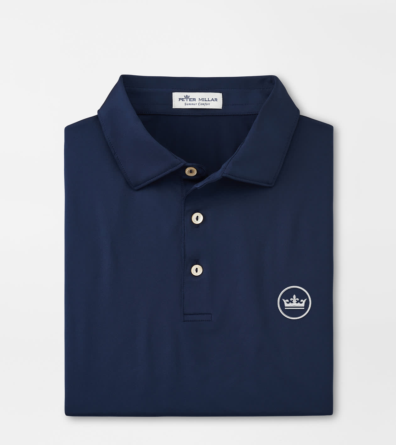 Crown Seal Solid Performance Jersey Polo | Men's Golf Polos | Peter Millar